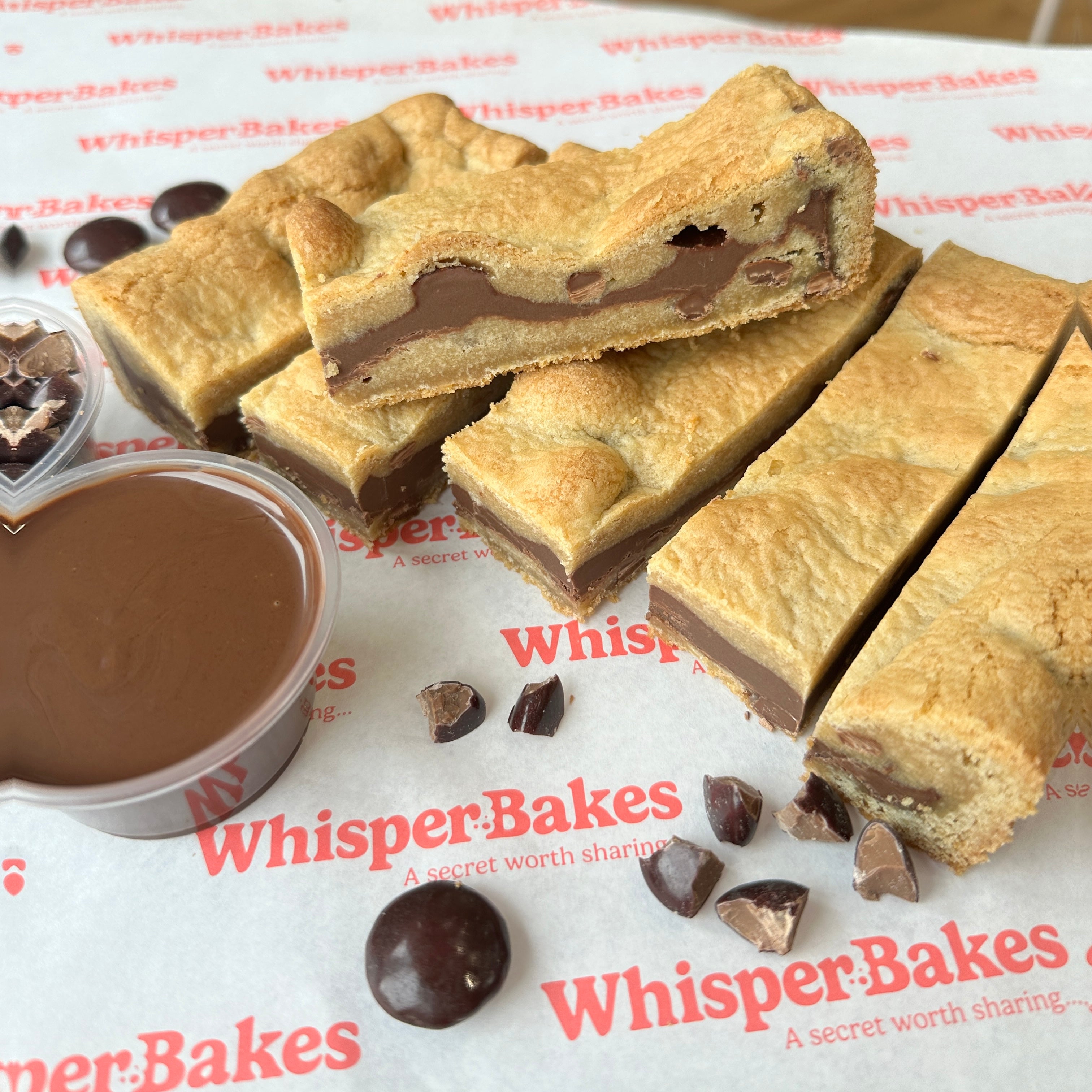 Whisper Bakes Delicious Belgian Chocolate Brownies UK Postal Delivery